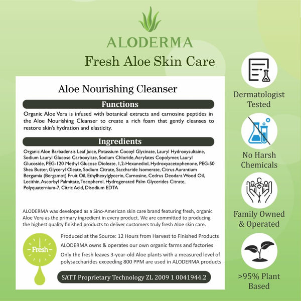 Aloe Firming & Nourishing Facial Cleanser - ALODERMA